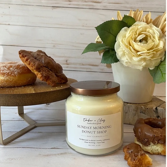 Ember + Clay | Accents | Sunday Morning Donut Shop Candle | Poshmark